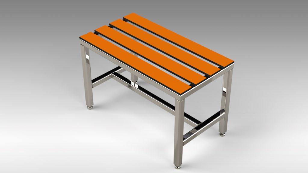 Steel Frame HPL Bench - Kemmlit