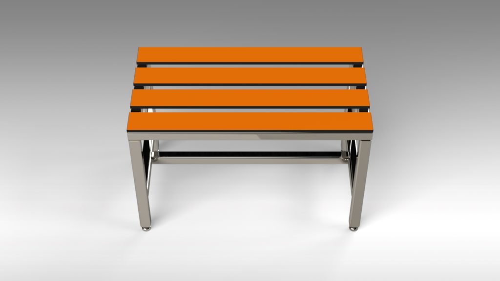 Steel Frame HPL Bench - Kemmlit
